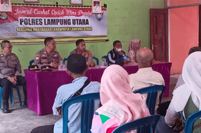 Penjabaran Quick Wins Presisi Polri, Kapolres Lampung Utara Gelar Jumat Curhat – majalahfakta.id